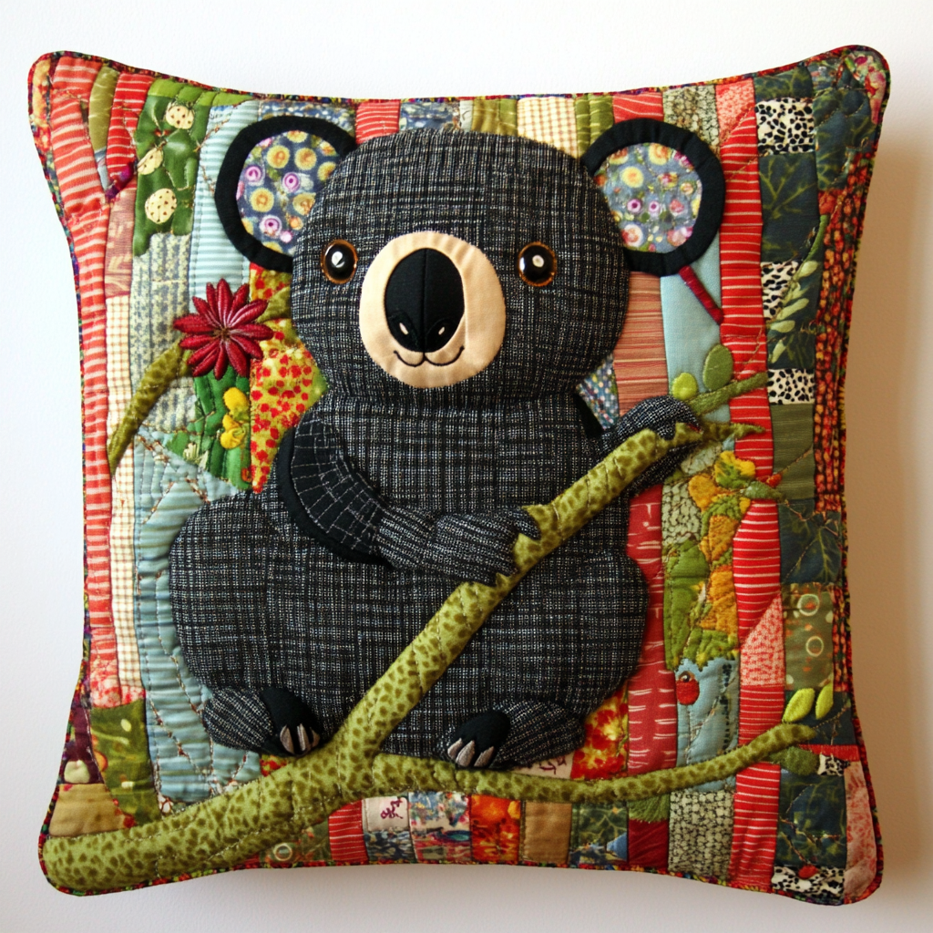 Koala DAI150125128 Quilted Pillow Case – Alpha Quilt