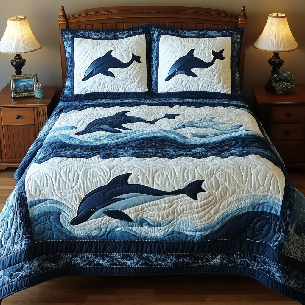Dolphin DAI280824051 Quilt Bedding Set – Alpha Quilt