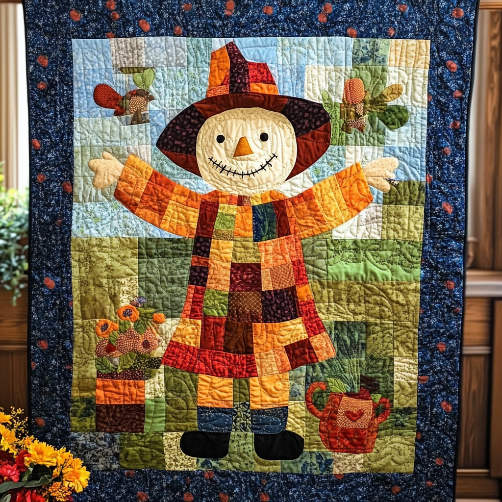 Autumn Scarecrow DAI221024158 Quilt Blanket – Alpha Quilt