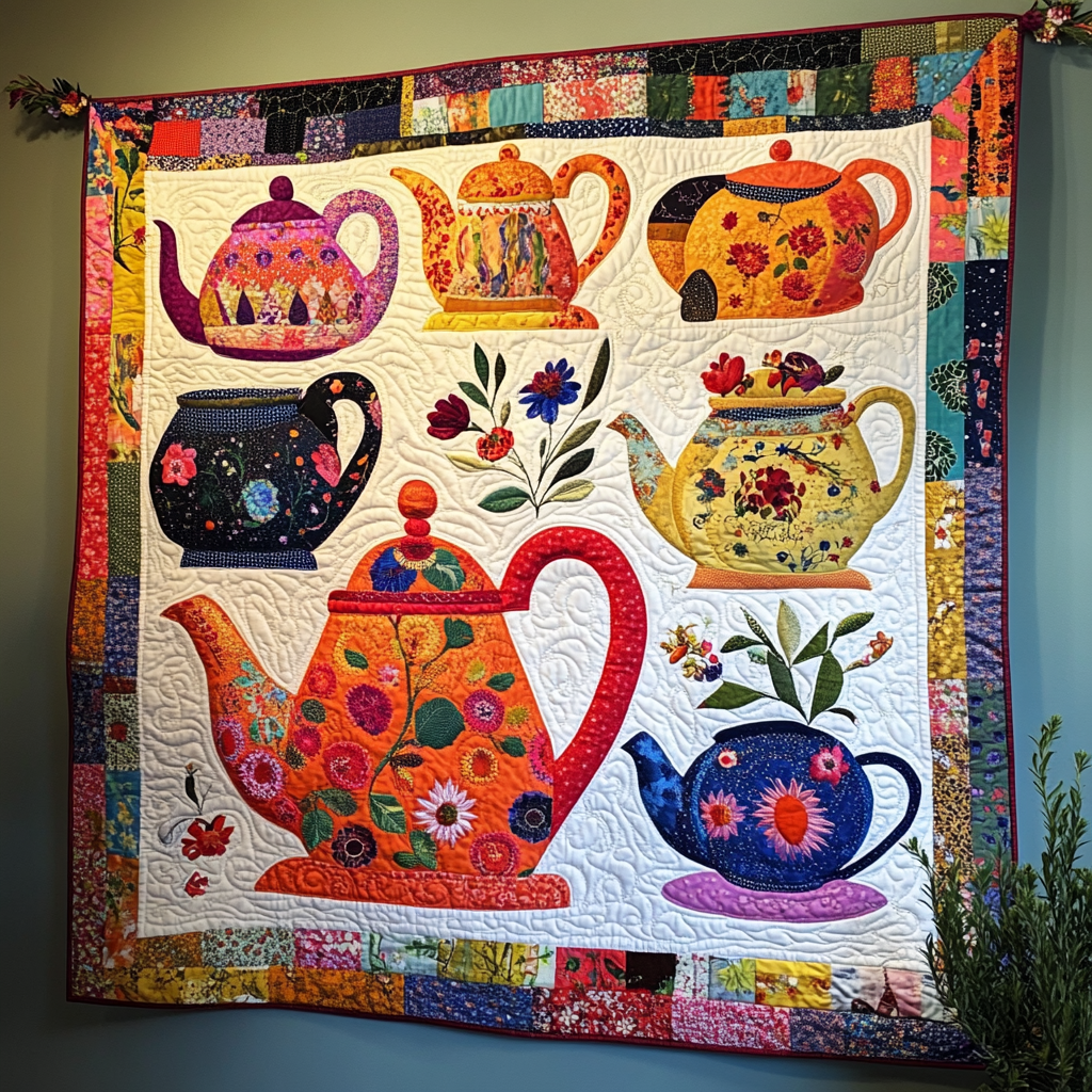Teapot TAI041024447 Quilt Blanket – Alpha Quilt