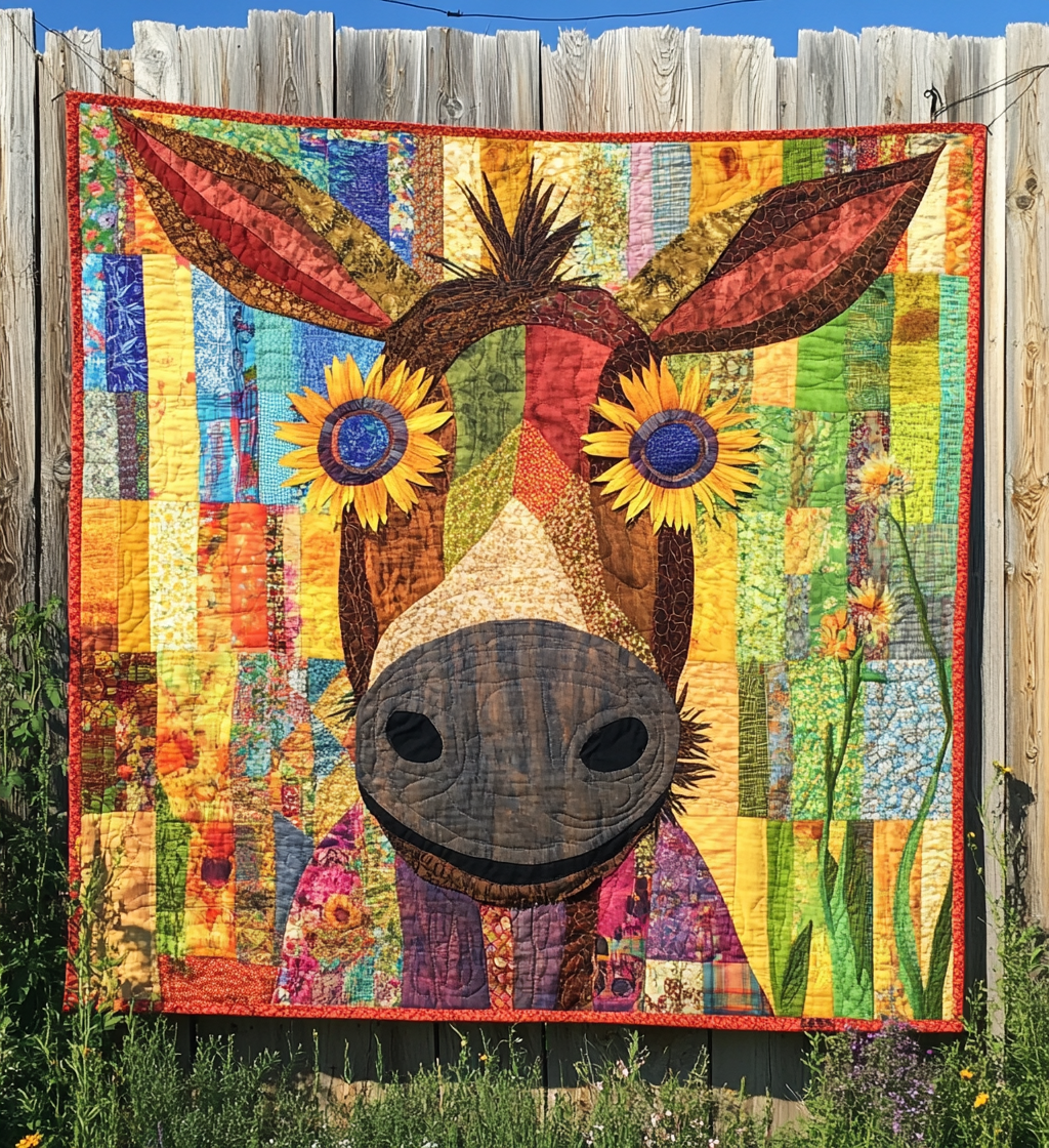Donkey DAI090125234 Quilt Blanket – Alpha Quilt