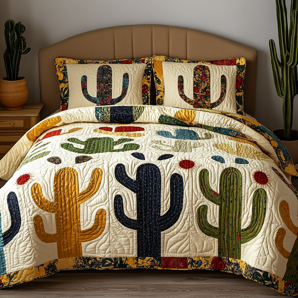 Cactus DAI280824234 Quilt Bedding Set – Alpha Quilt