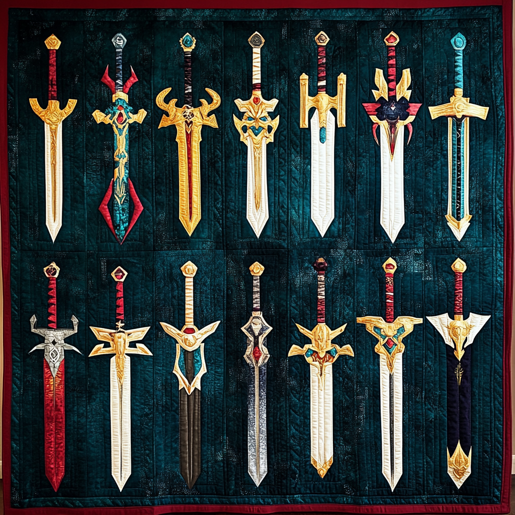 Sword DAI301224081 Quilt Blanket – Alpha Quilt