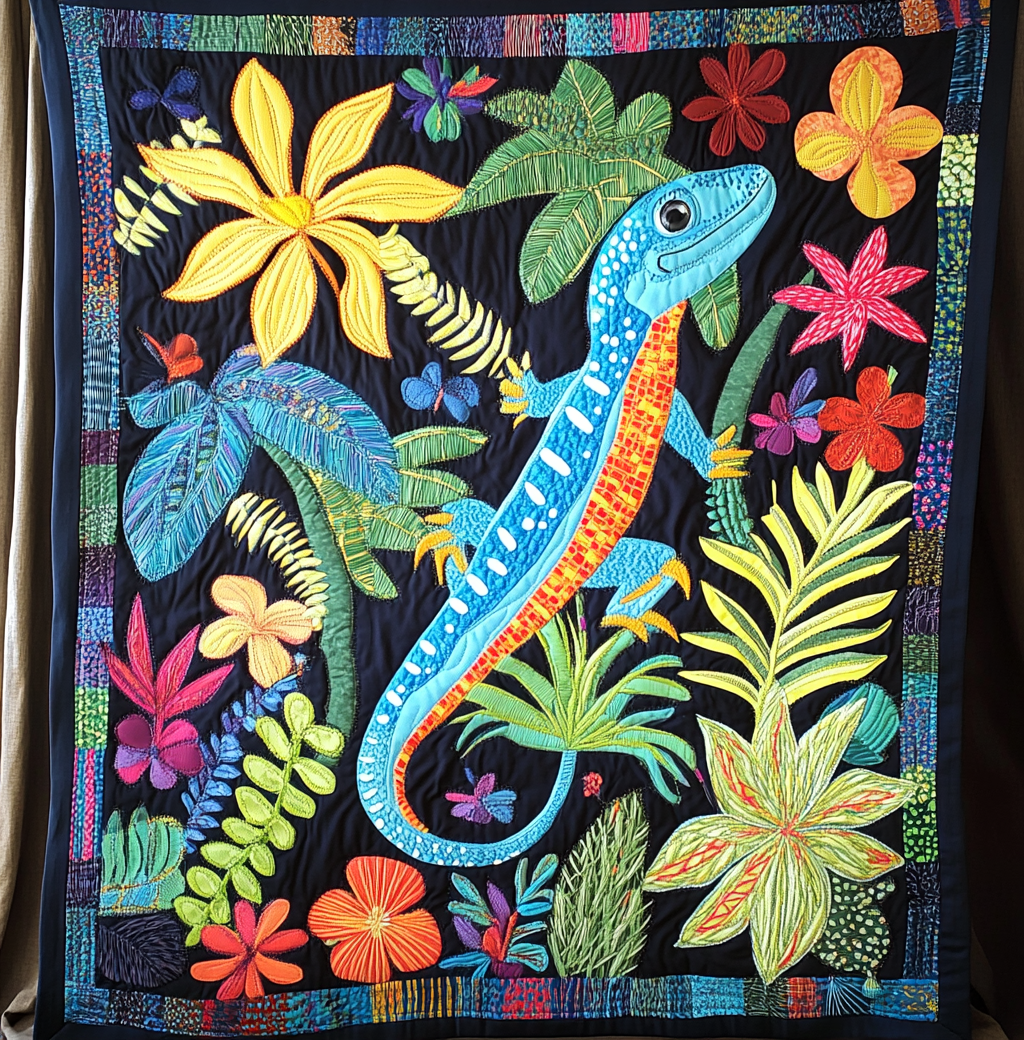 Lizard DAI190225053 Quilt Blanket – Alpha Quilt