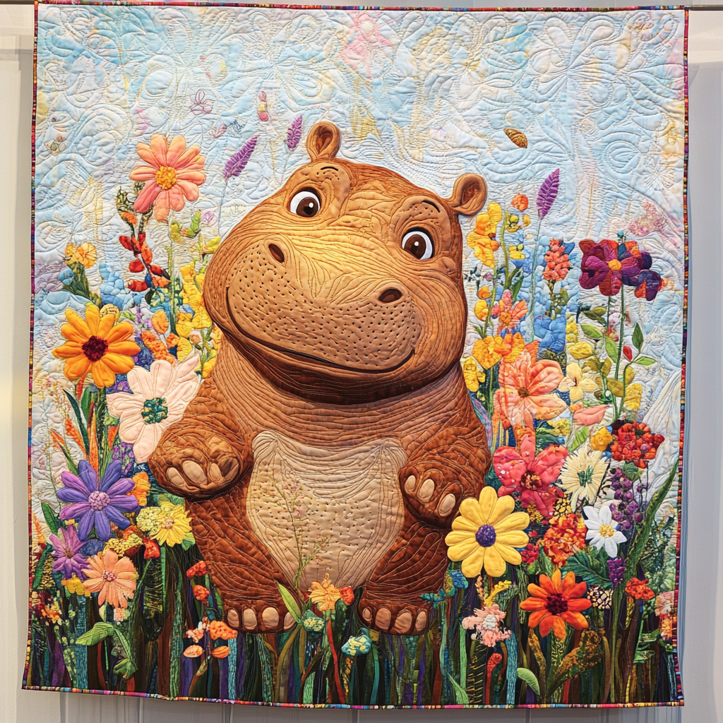 Hippo DAI200125228 Quilt Blanket – Alpha Quilt