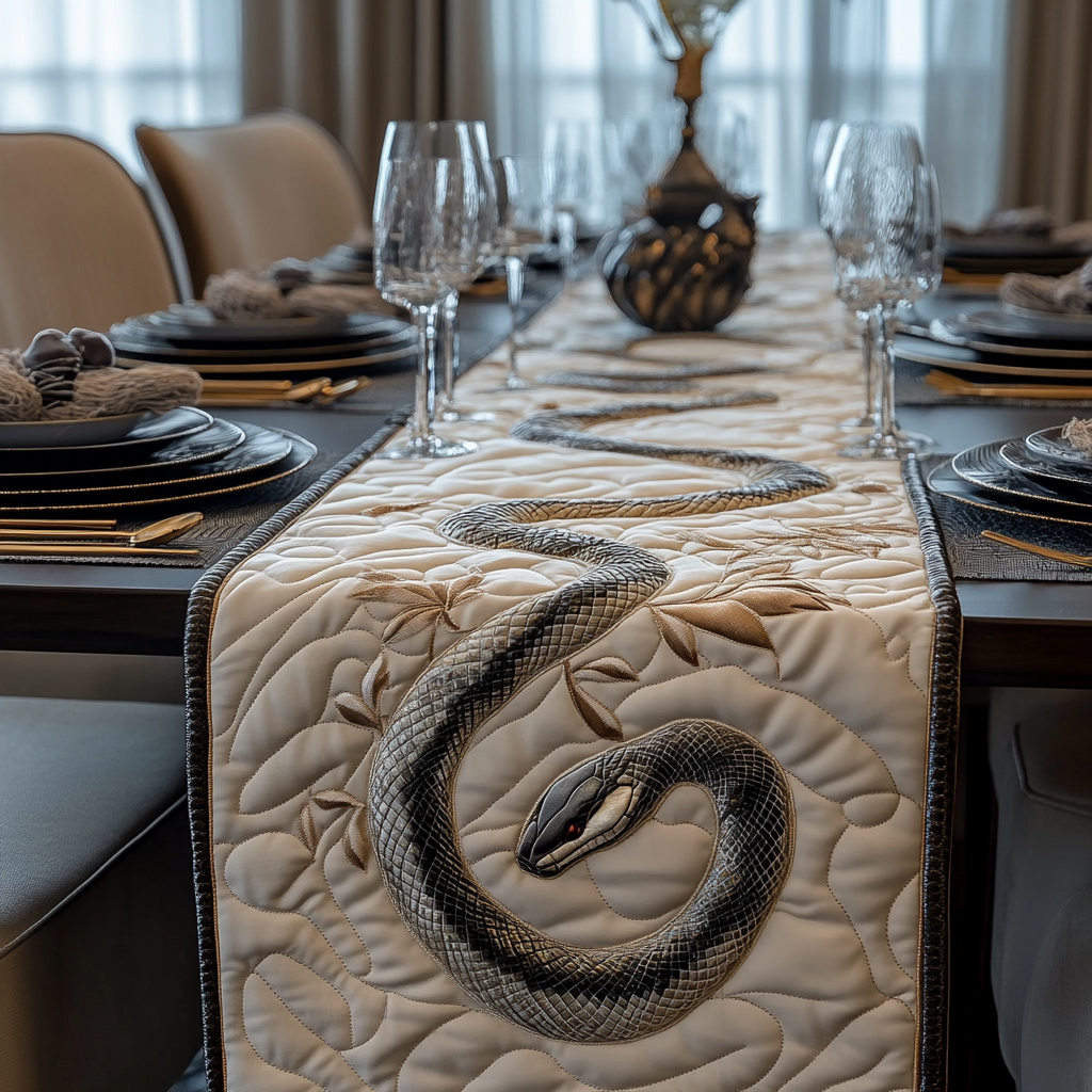 Snake DAI200125356 Quilted Table Runner – Alpha Quilt