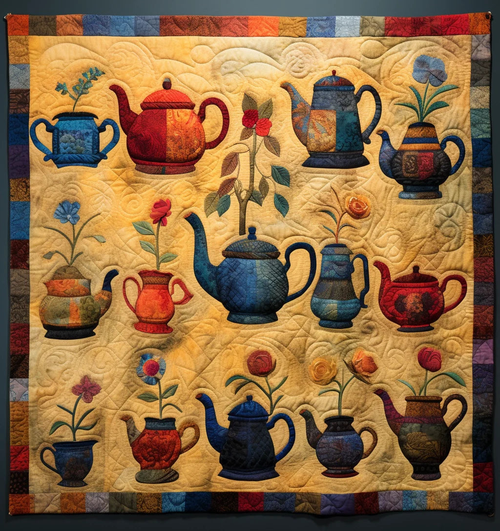 Teapot TAI260224007 Quilt Blanket – Alpha Quilt