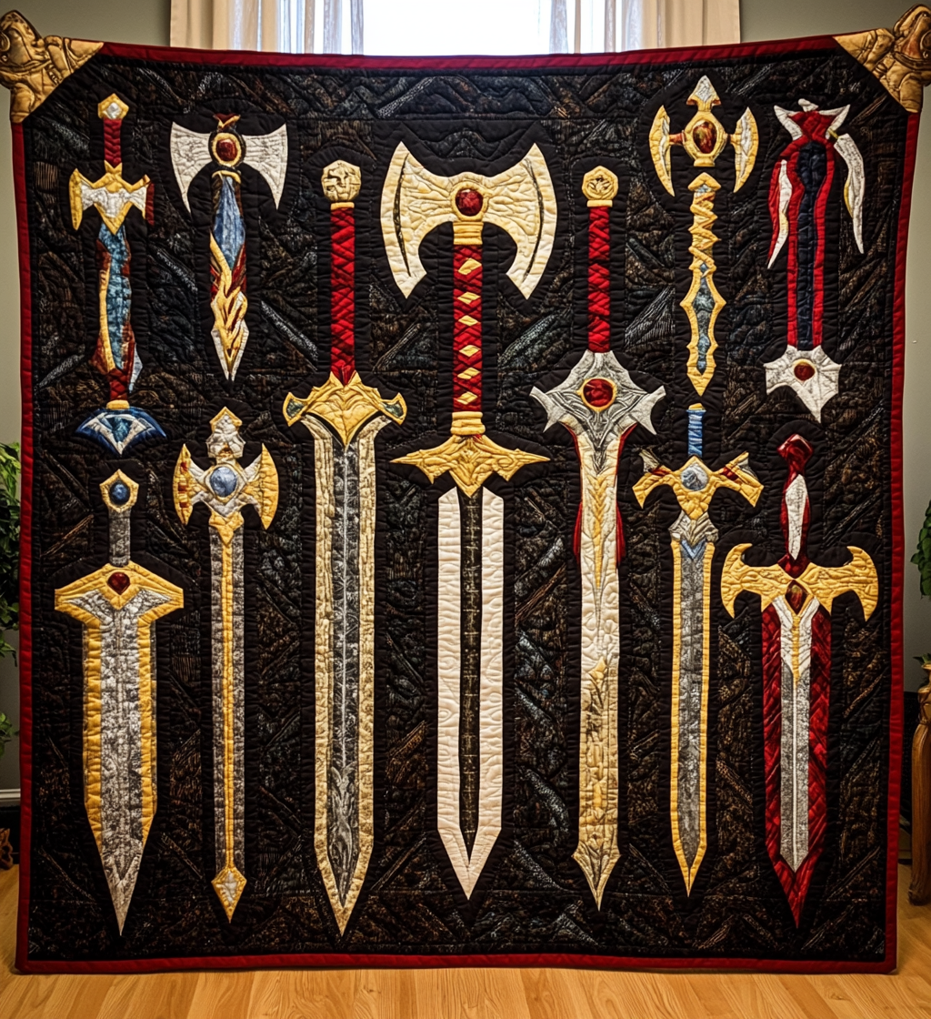 Sword DAI301224079 Quilt Blanket – Alpha Quilt