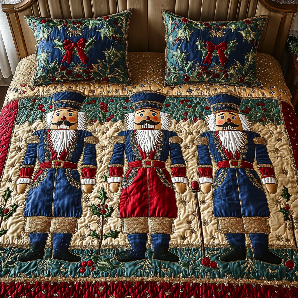 Christmas Nutcracker TAI041124280 Quilt Bedding Set – Alpha Quilt