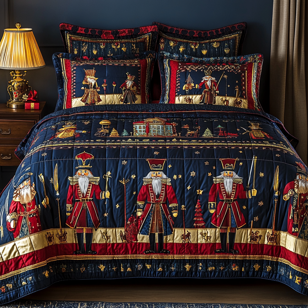Christmas Nutcracker TAI041124286 Quilt Bedding Set – Alpha Quilt