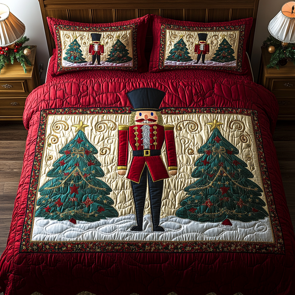 Christmas Nutcracker TAI041124327 Quilt Bedding Set – Alpha Quilt