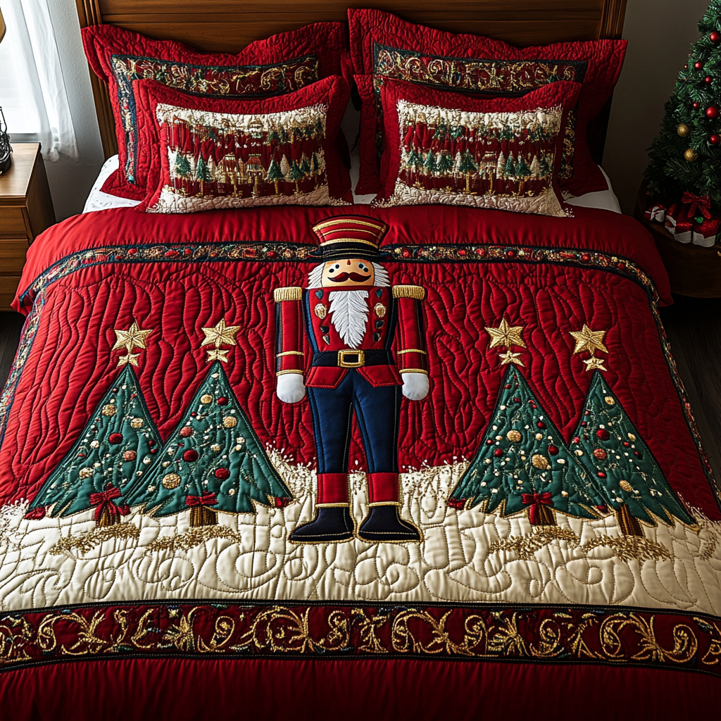 Christmas Nutcracker TAI041124330 Quilt Bedding Set – Alpha Quilt