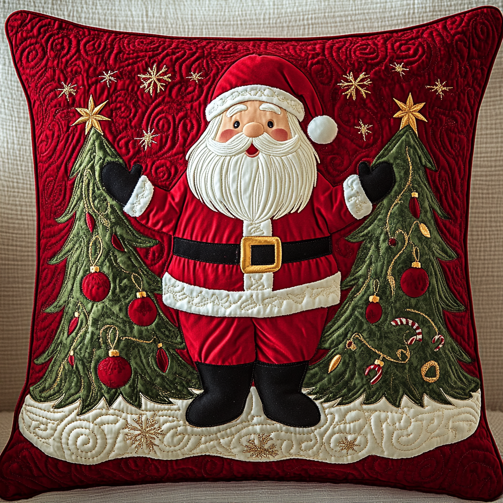 Christmas Santa TAI061124241 Quilted Pillow Case – Alpha Quilt