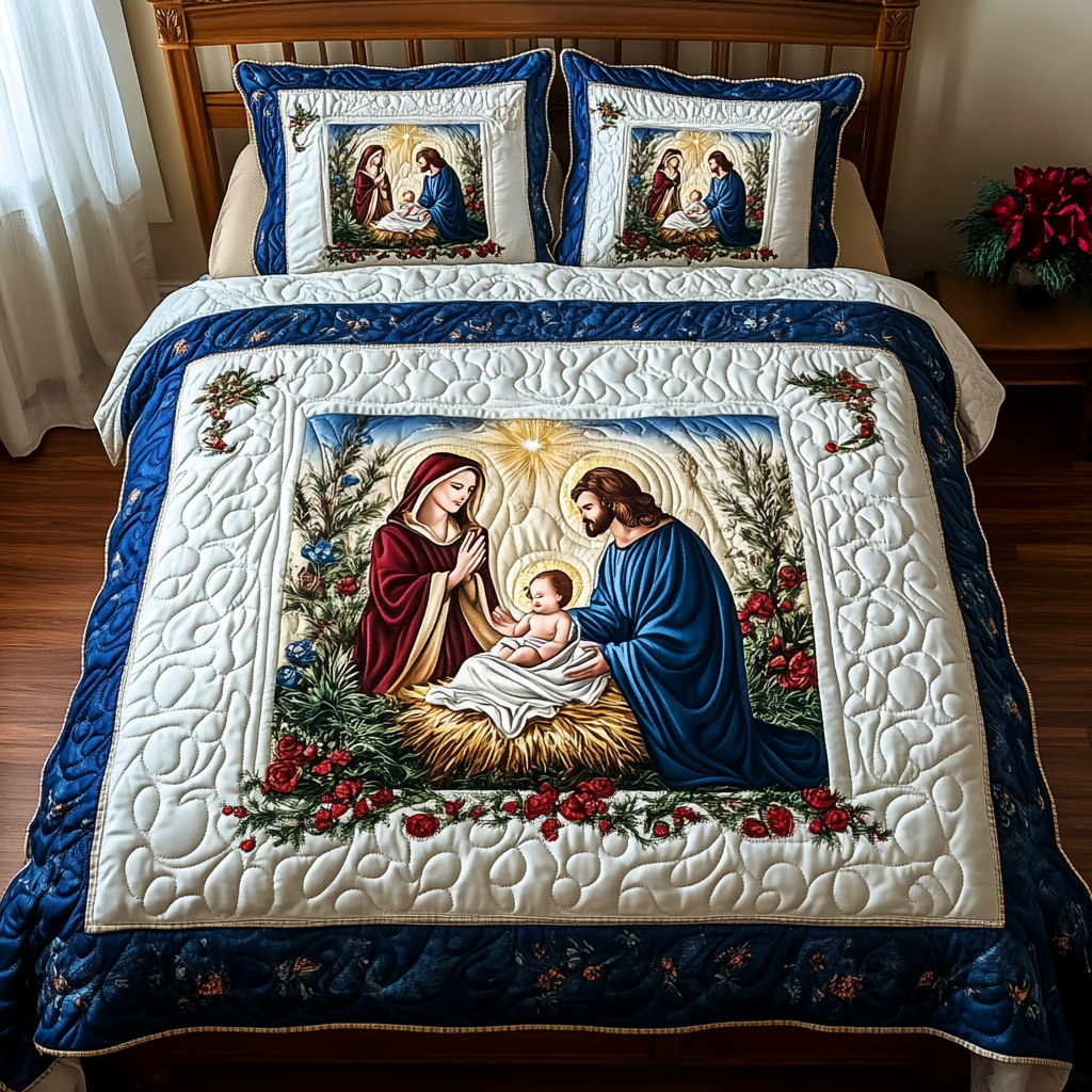Nativity Scene TAI061124045 Quilt Bedding Set – Alpha Quilt