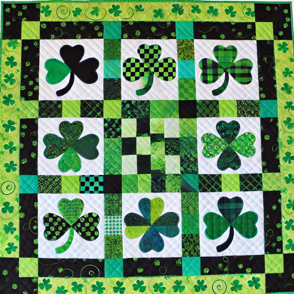 Shamrock NTA281024359 Quilt Blanket – Alpha Quilt