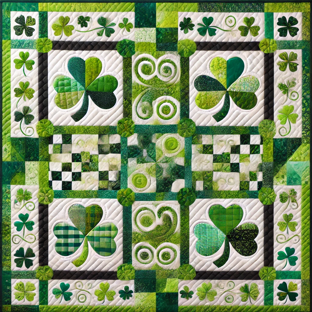 Shamrock NTA281024363 Quilt Blanket – Alpha Quilt