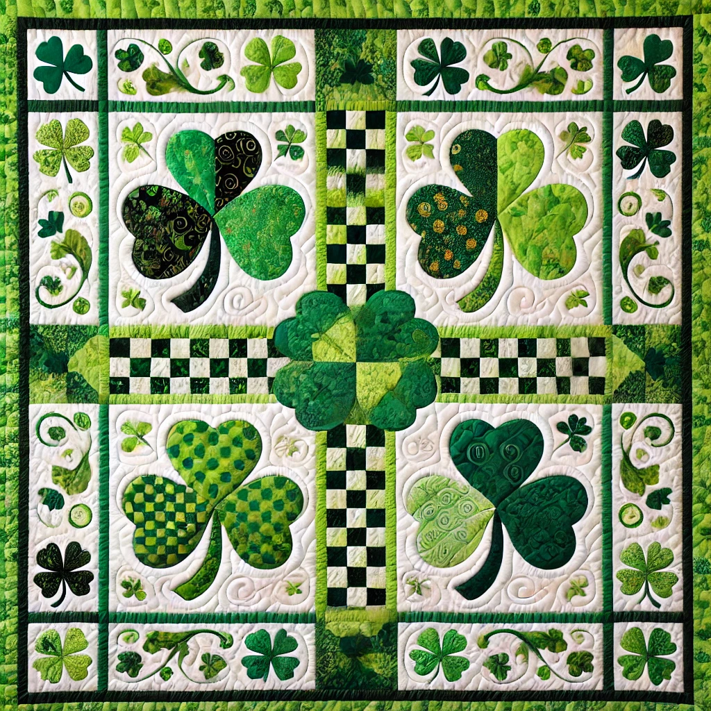 Shamrock NTA281024364 Quilt Blanket – Alpha Quilt