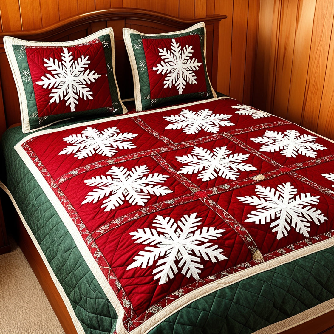 Snowflake NTA061124178 Quilt Bedding Set – Alpha Quilt